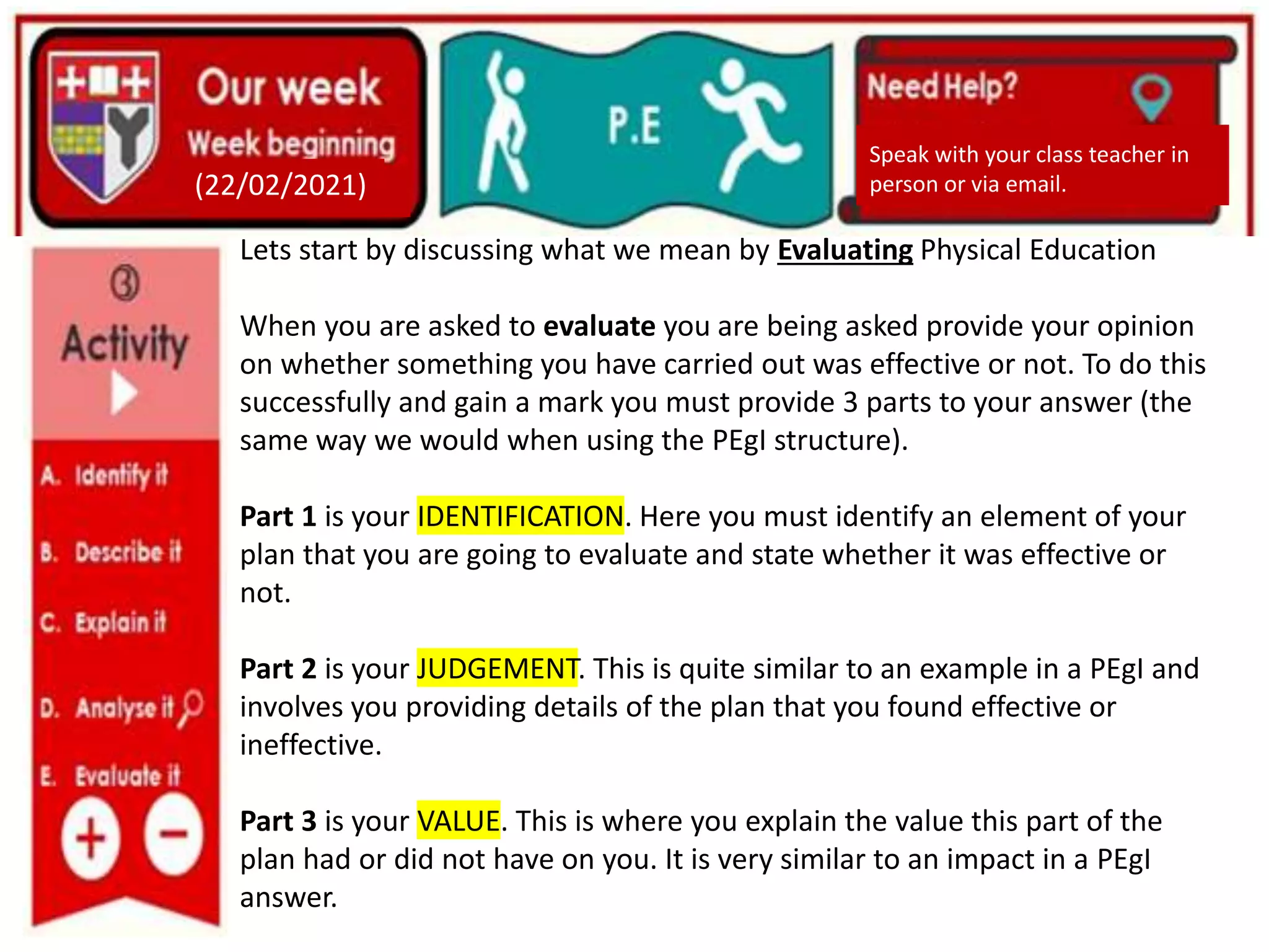 National 5 PE - Question 3d (Part 2) | PPTX | Educational Assessment ...
