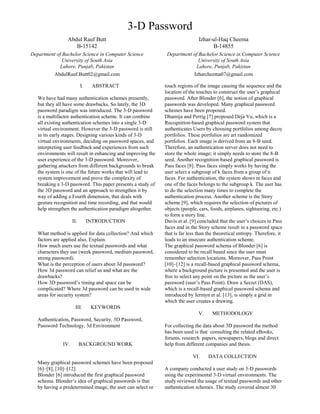 3 d password | DOC