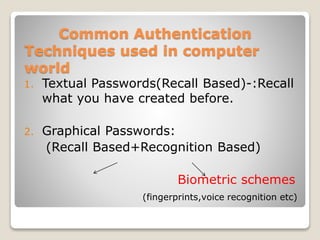 3D PASSWORD | PPT