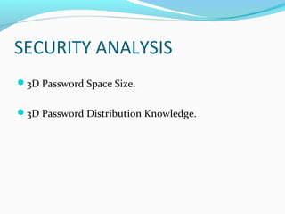 3 d password | PPT