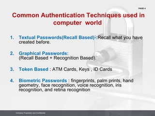 3D Password | PPT