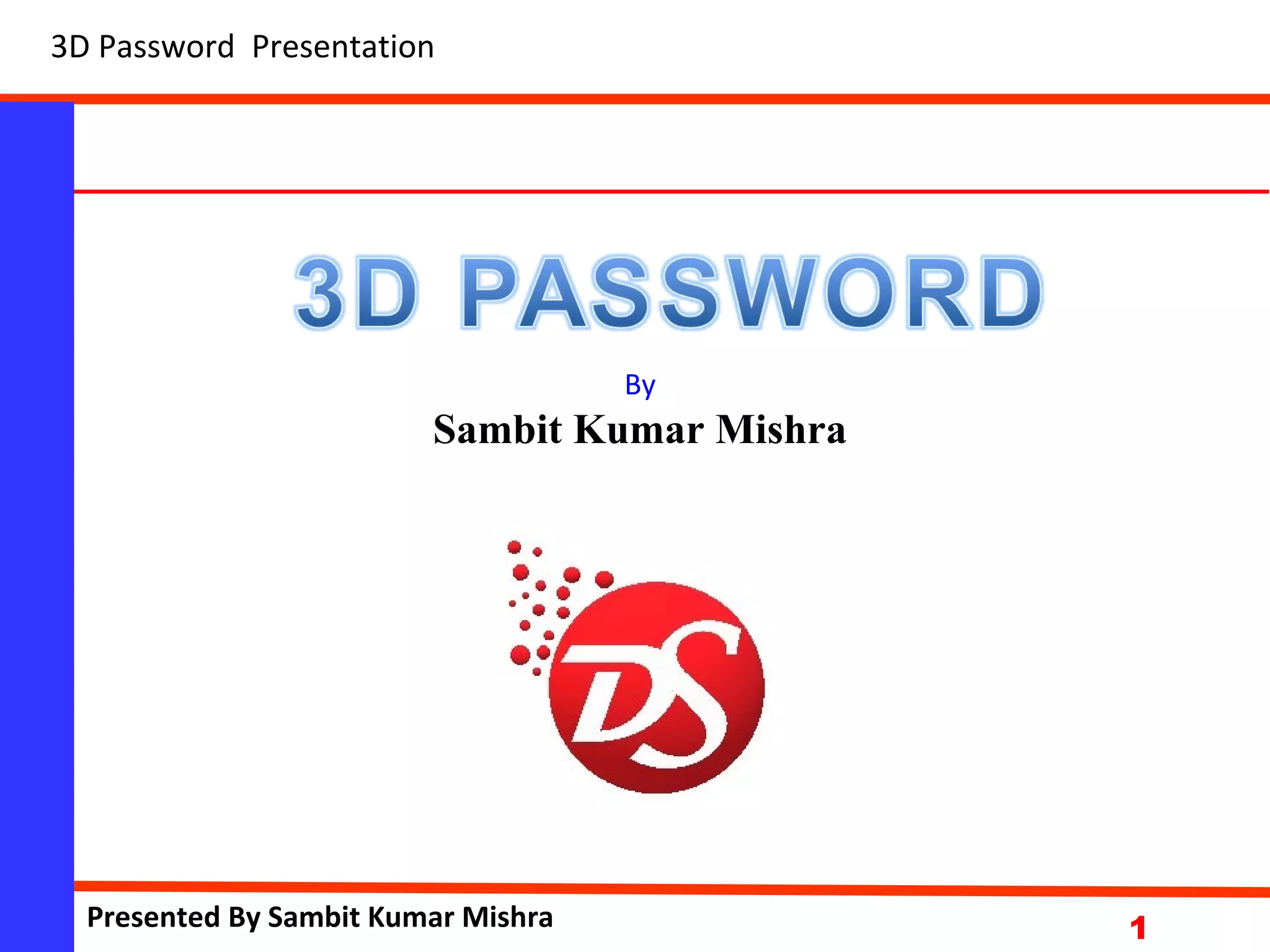 3D Password Presentation | PPT