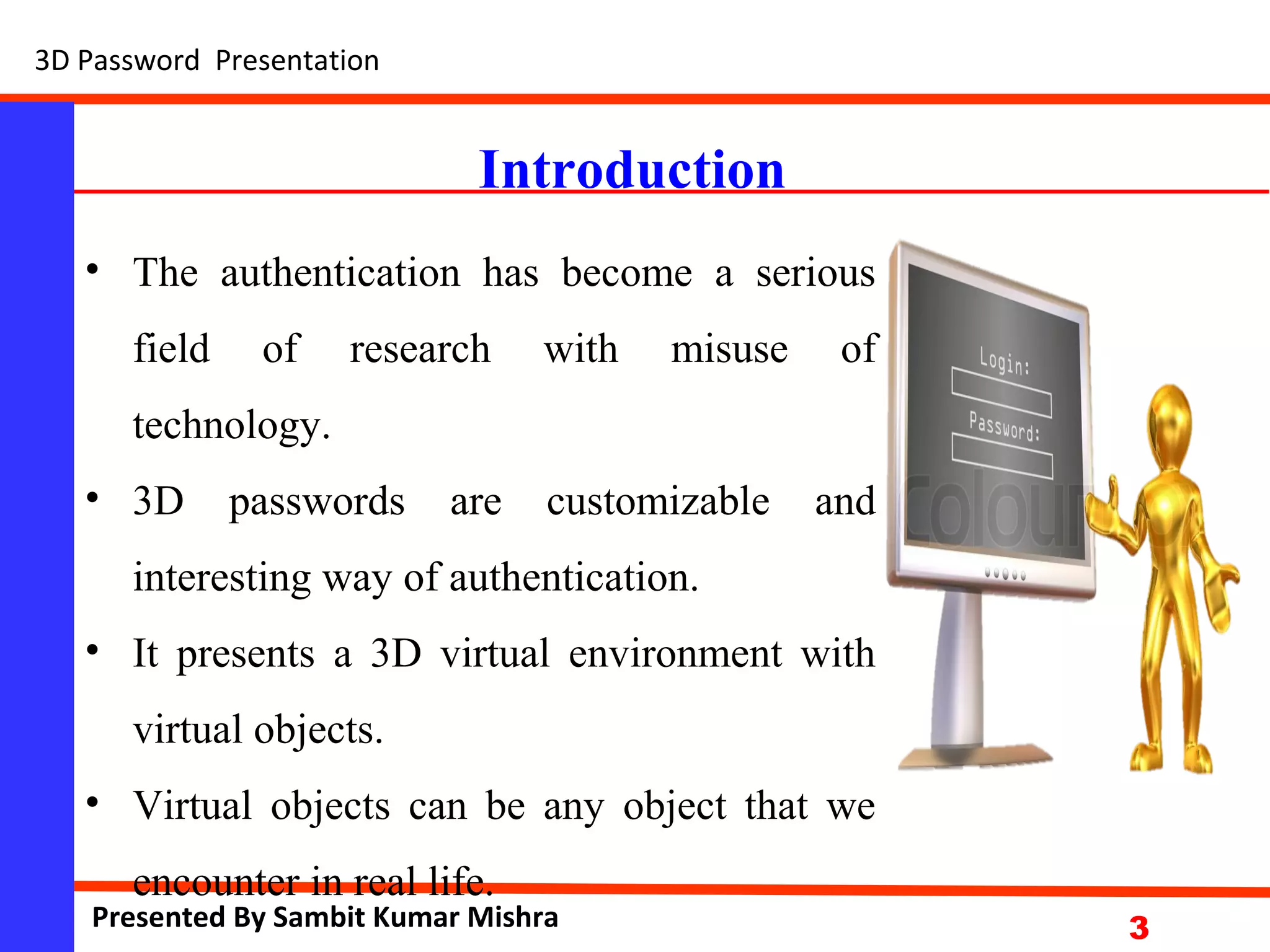 3D Password Presentation | PPT