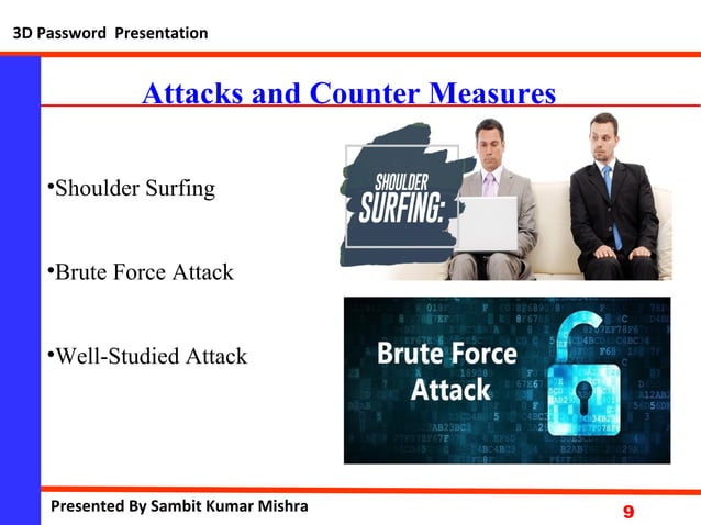 3D Password Presentation | PPT | 3-D Graphics | Computer Software and Applications