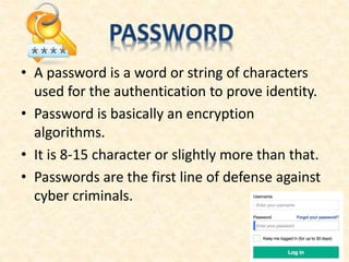 3d password ppt | PPTX