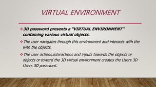 3D PASSWORD | PPTX