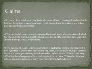 3d authentication system | PPT