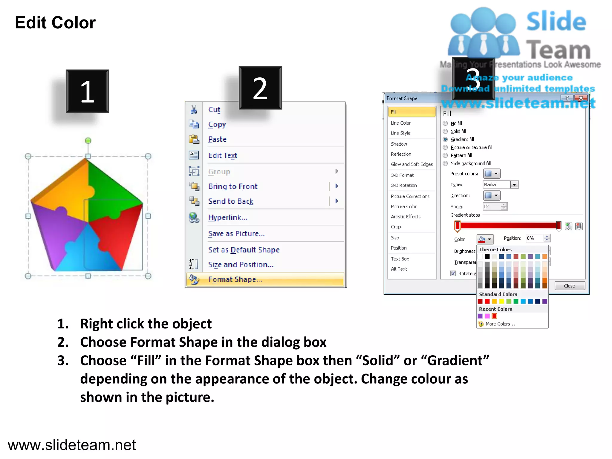 3d pentagon puzzle strategy powerpoint templates. | PDF