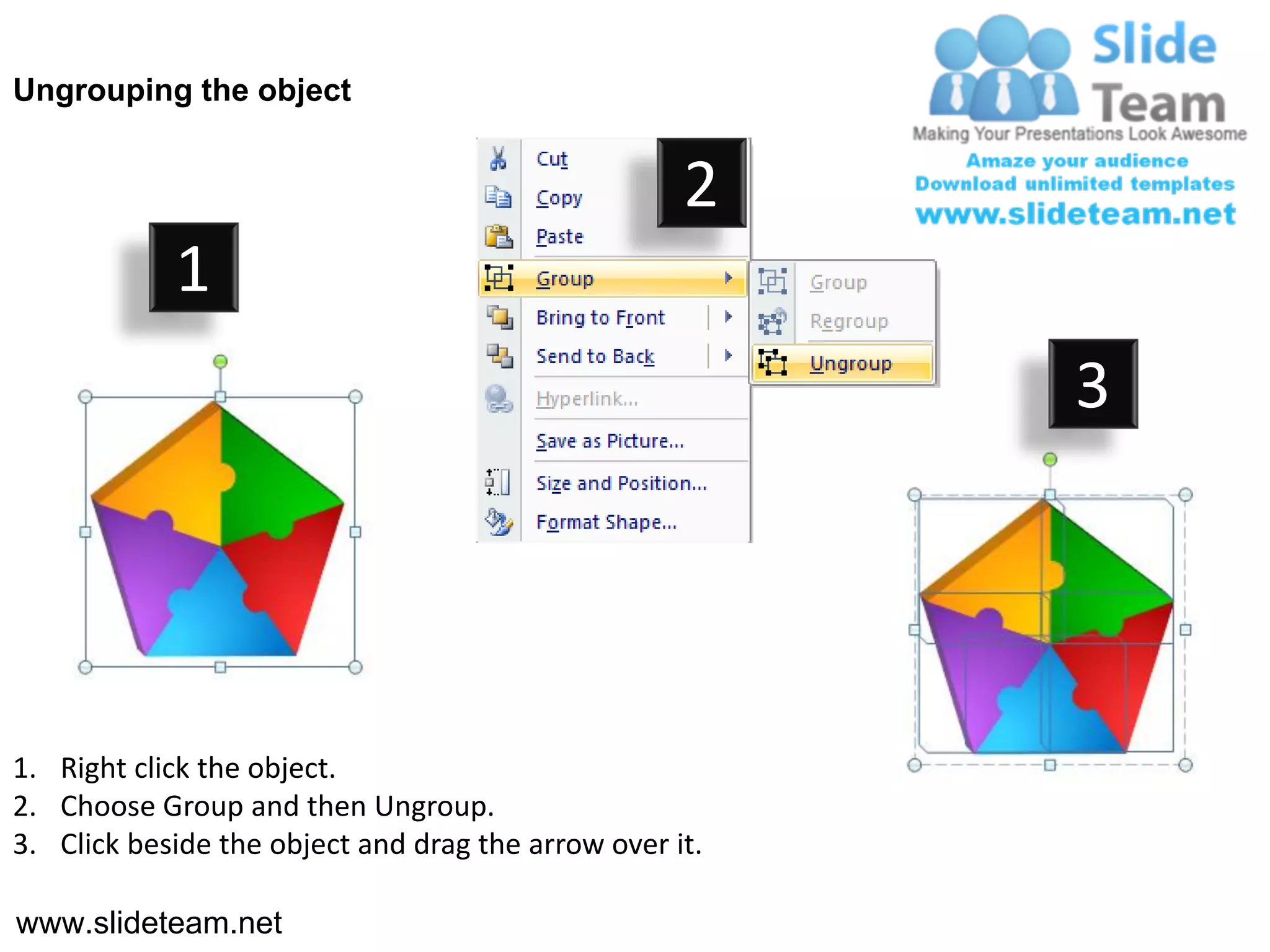 3d pentagon puzzle strategy powerpoint templates. | PDF