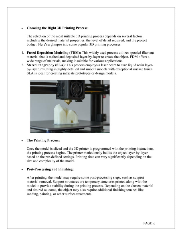 3D Printing And Designing Final Report.pdf | 3-D Graphics | Computer Software and Applications