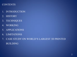 3d printed building technology | PPTX