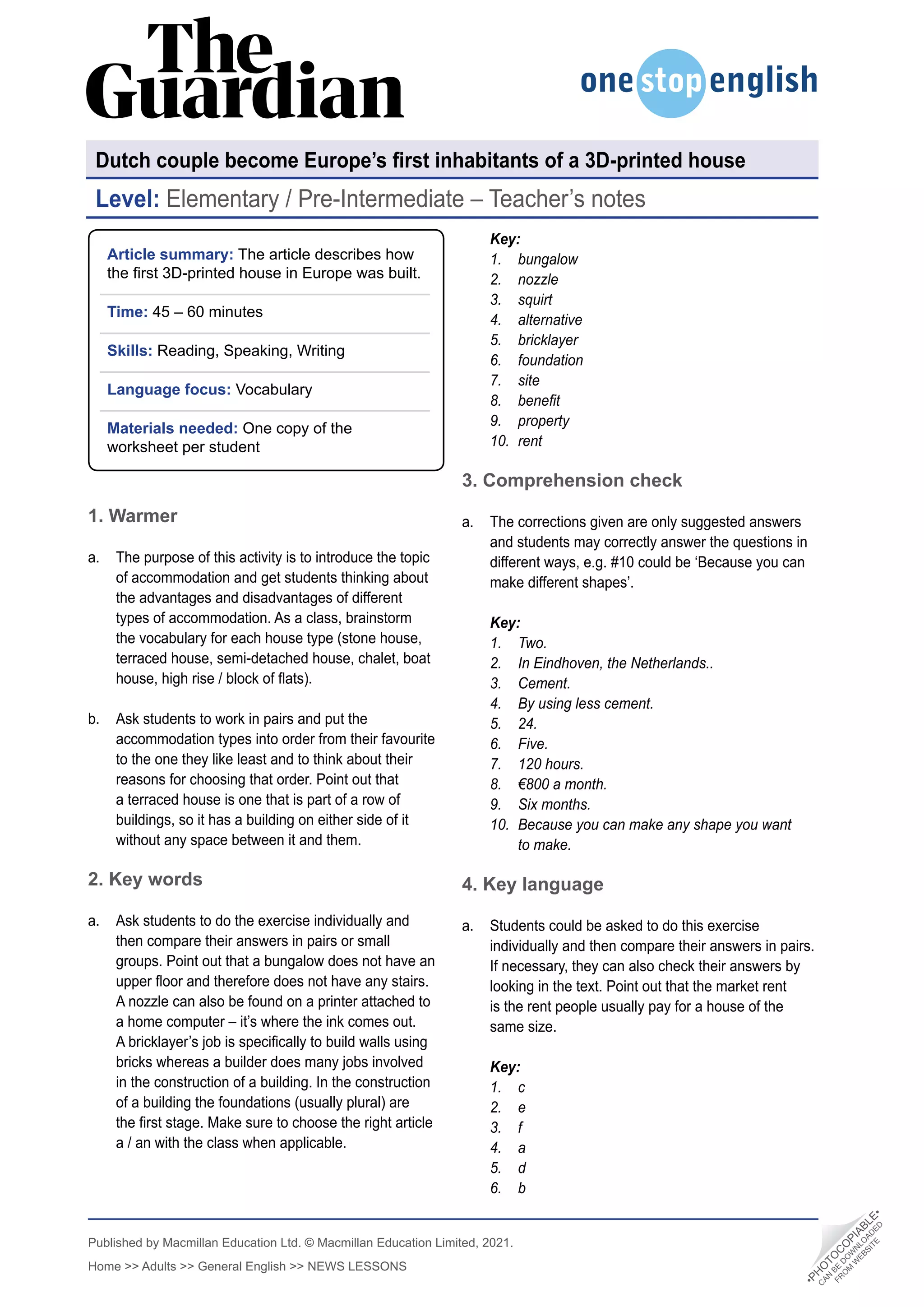 3D Printed House_ - Elementary Article .pdf