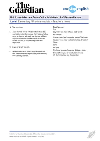 3D Printed House_ - Elementary Article .pdf