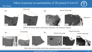 Machinability Study Of 3D printed Ti-6Al-4V | PPT