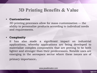 3D Printing Additive Manufacturing | PPT