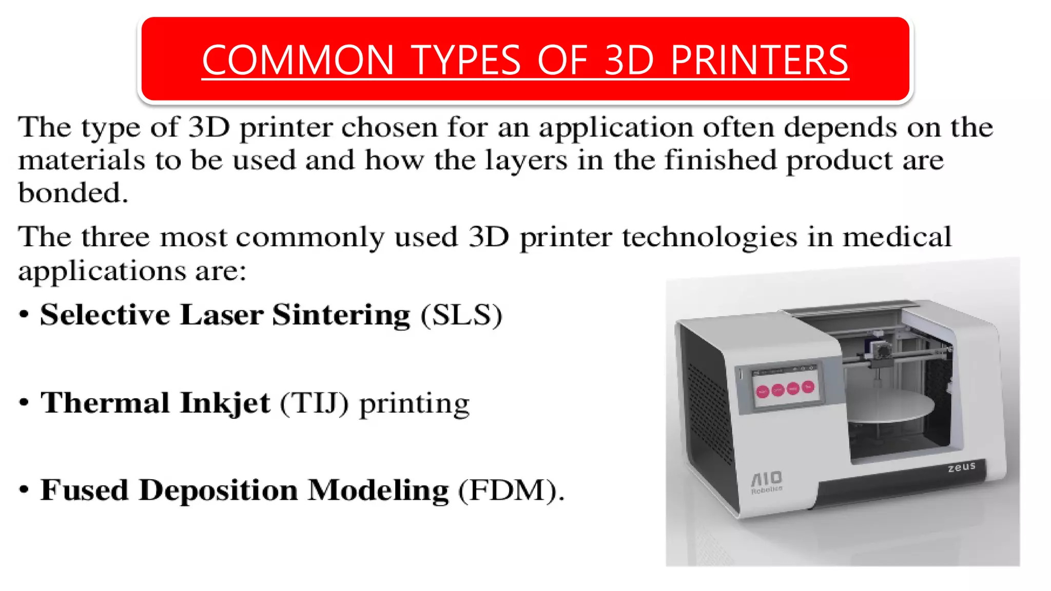 3D Printers and its Medical applications | PDF