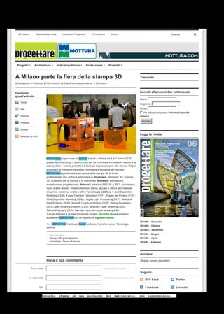 3DPrint Hub - rassegna stampa 17/2 | PDF
