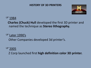 3D printing complete | PPT