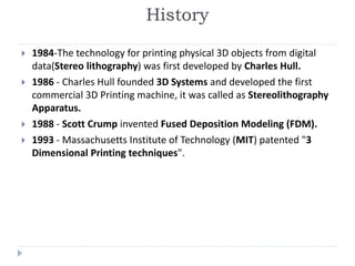 3D Printing | PPTX