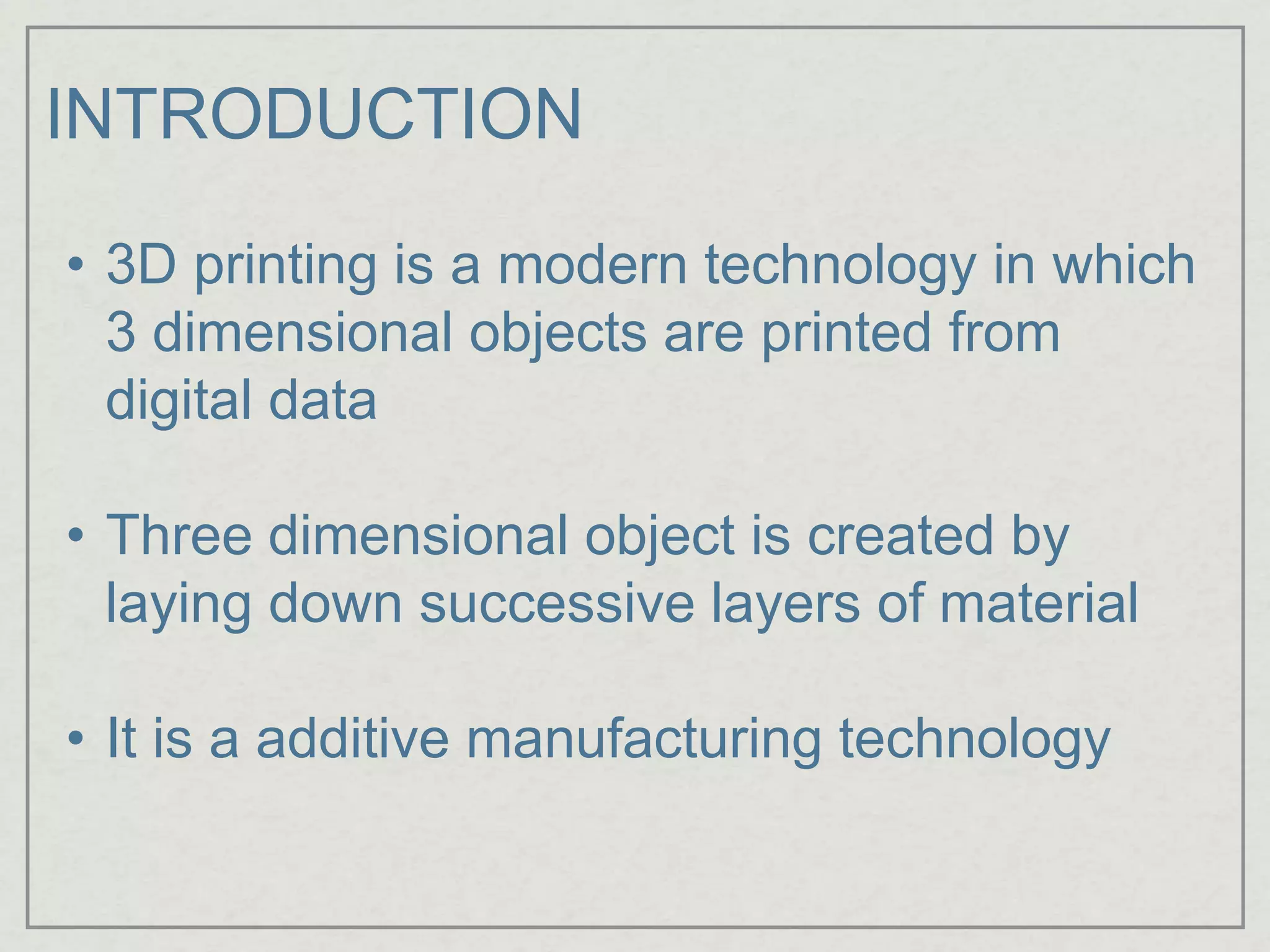 3D Printing Technology | PPT