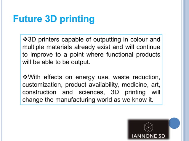 3d printing | PPT