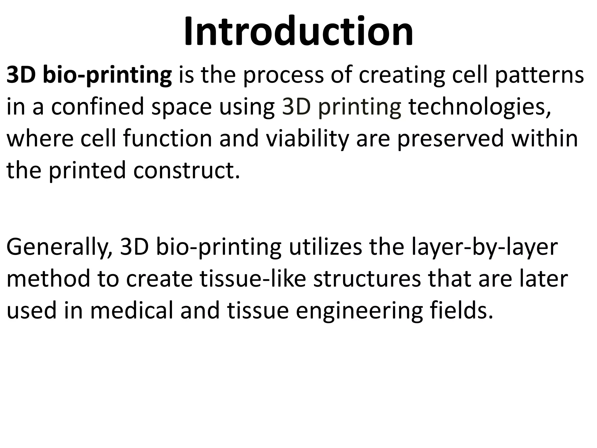 3D Organ Printing Technology | PPTX