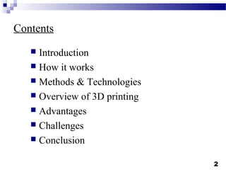 3 d printing | PPT