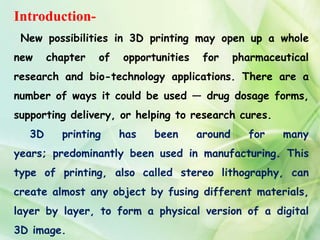 3 d printing | PPTX