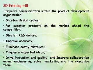 3 d printing | PPTX