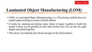 3D printing, Types of 3D printing: FDM, Laser Sintering, Powder bed ...