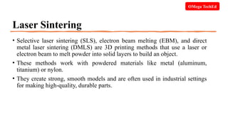 3D printing, Types of 3D printing: FDM, Laser Sintering, Powder bed ...