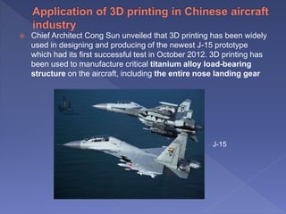3 D printing principle and potential application in aircraft industry ...