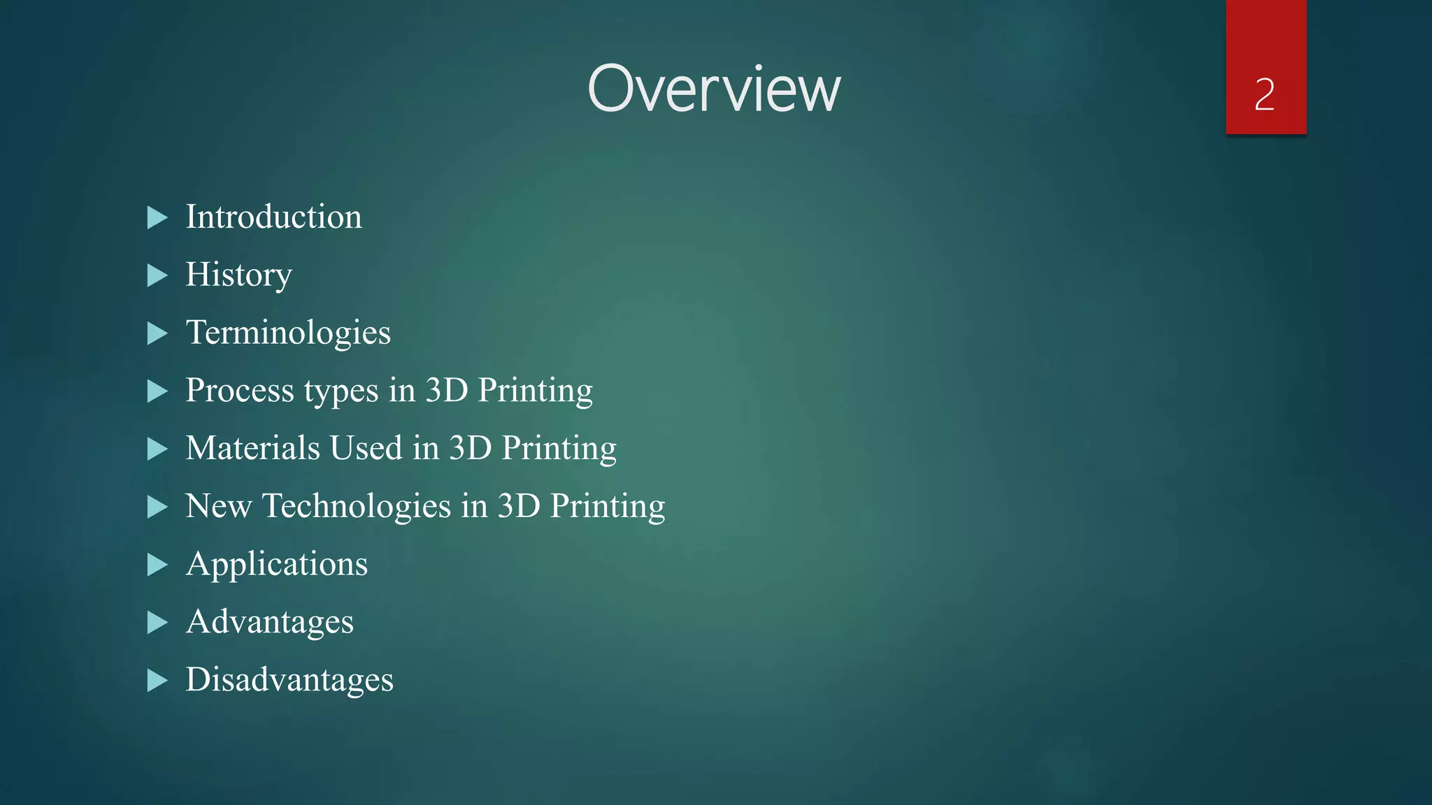 3D Printing technologies | PPTX