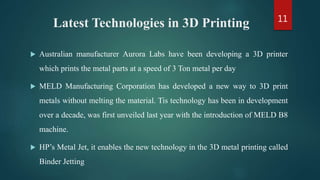3D Printing technologies | PPTX