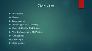 3D Printing technologies | PPT