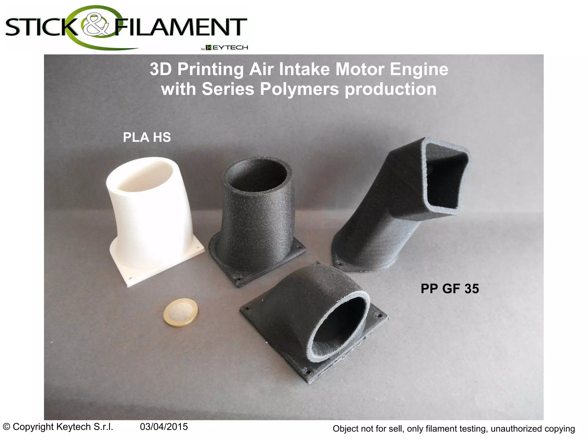 3D Printing Air Intake Motor Engine with series polymers production | PPT