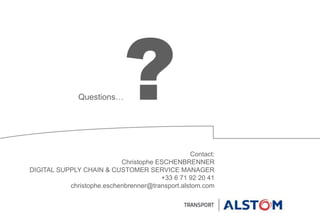 ADDITIVE MANUFACTURING: ALSTOM REX | PPTX