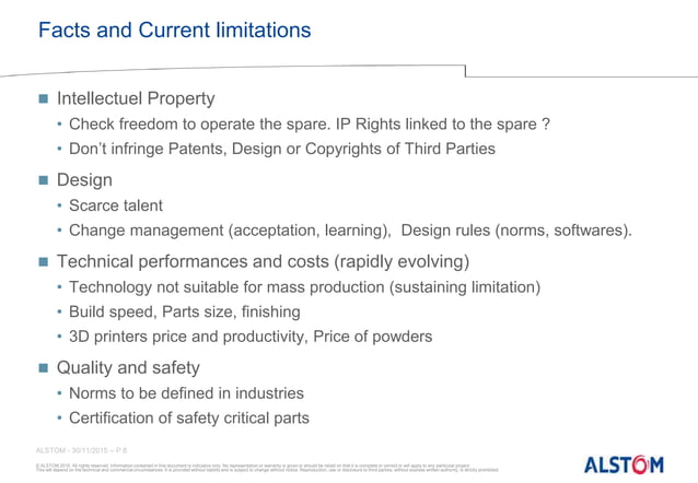 ADDITIVE MANUFACTURING: ALSTOM REX | PPTX | Manufacturing Industry ...
