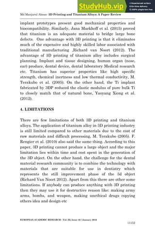 3D Printing and Titanium Alloys A Paper Review.pdf