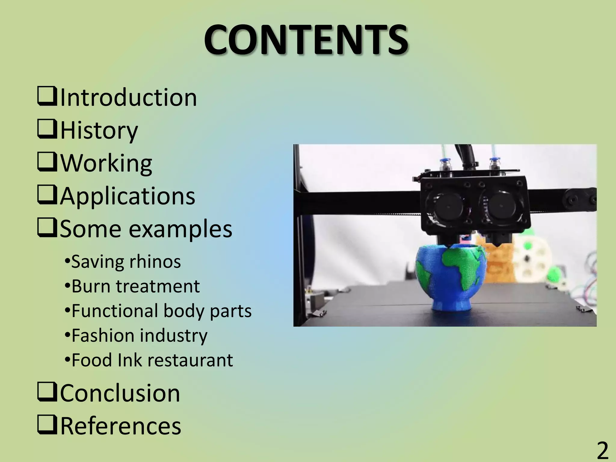 3D-Printing and its applications | PPTX