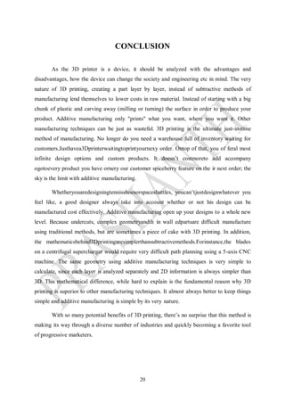 3 D Printing Documentation | PDF