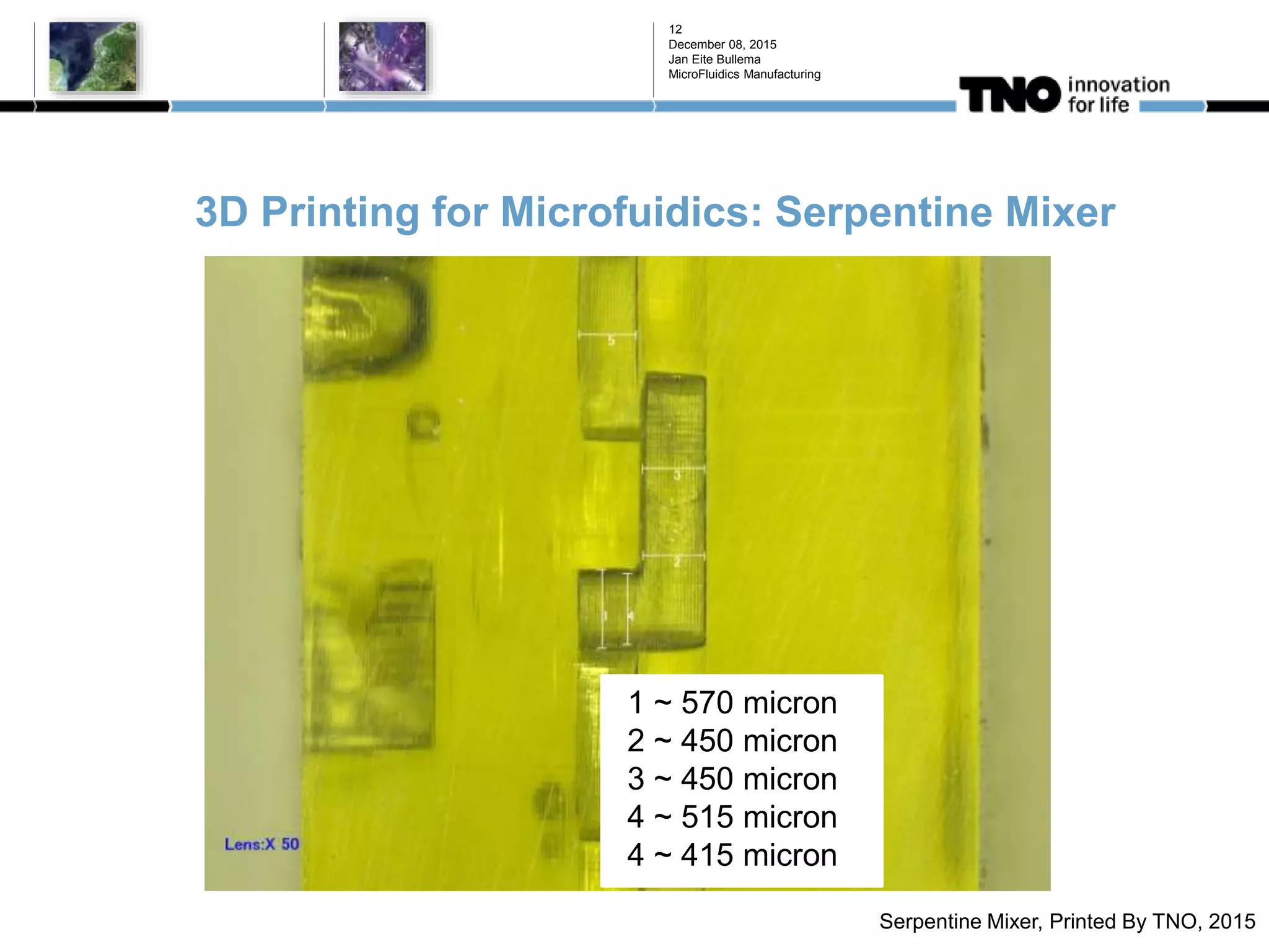 2015 3D Printing for microfluidics manufacturing | PPT