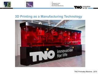 2015 3D Printing for microfluidics manufacturing | PPT