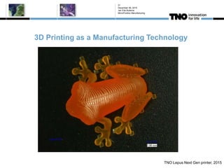 2015 3D Printing for microfluidics manufacturing | PPT