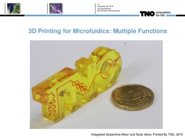 2015 3D Printing for microfluidics manufacturing
