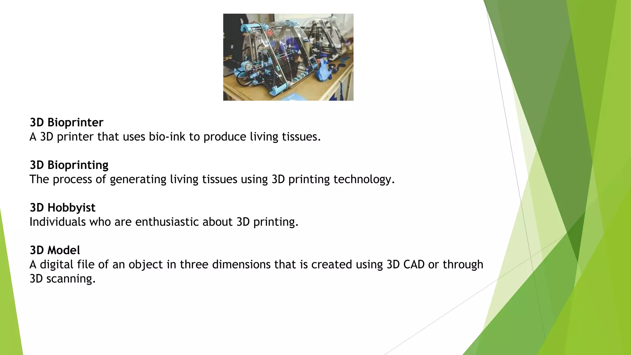 3D Printing Glossary | PPTX