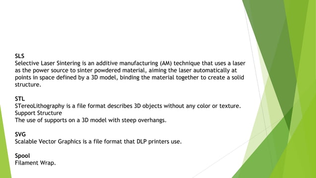 3D Printing Glossary | PPT