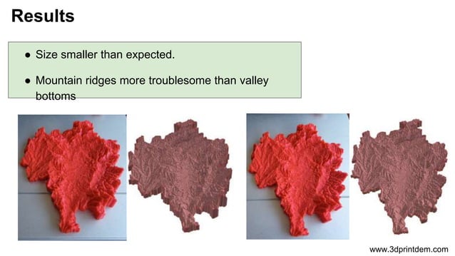 3D printing of digital elevation models | PPT