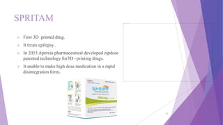 3D PRINTING OF PHARMACEUTICALS-1.pptx novel drug delivery | PPTX | 3-D ...