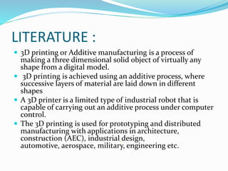 3 d printing ppt | PPTX